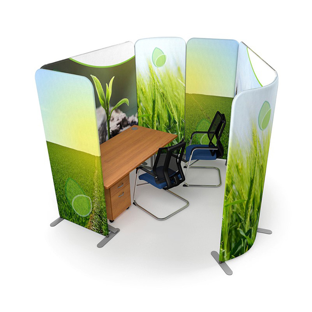 Free Standing Office Partition Screens | Printed Office Screens | UK Made